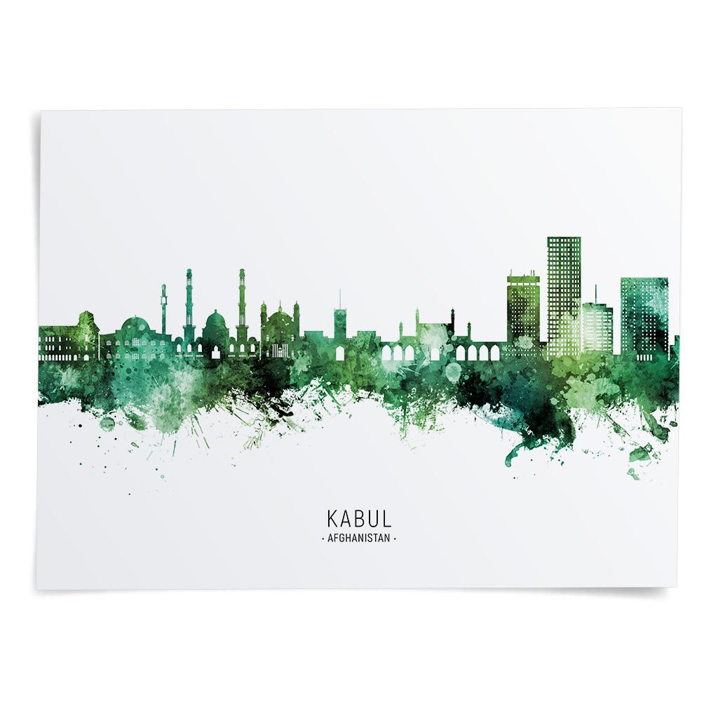 Kabul Skyline Afghanistan, Cityscape Art Print Poster BX (24336) - Etsy