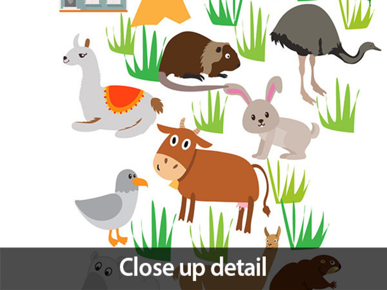 Animal Map of South America Map for Children and Kids Art - Etsy