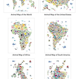 Great Britain Animal Map for Children and Kids, UK Map, Art Print ...