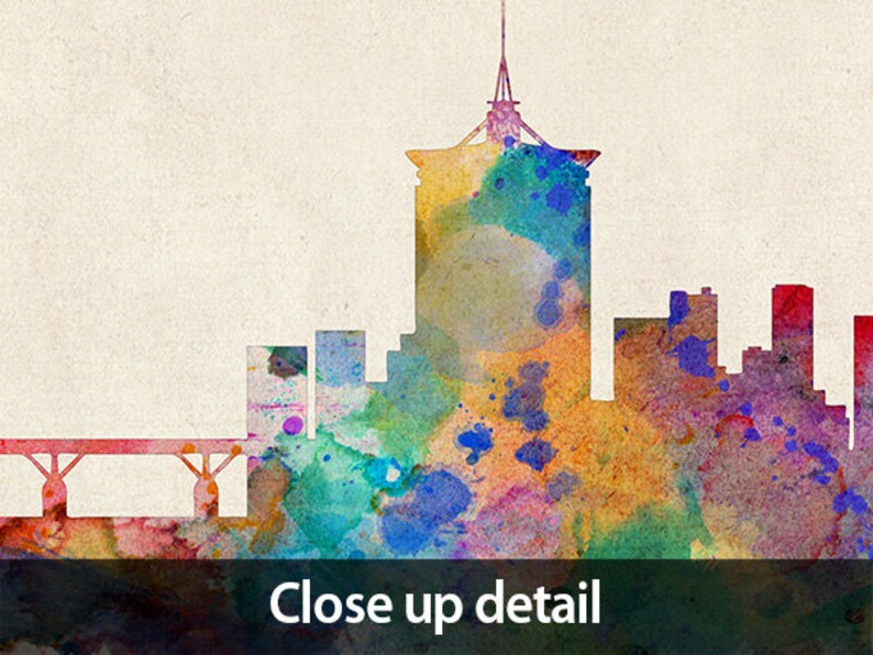 Tulsa Skyline Tulsa Oklahoma Cityscape Art Print 197 - Etsy