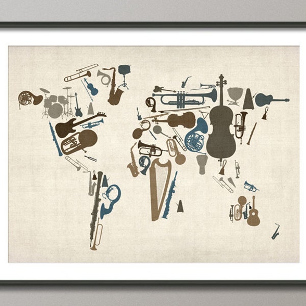 Music Instrument Art - Etsy