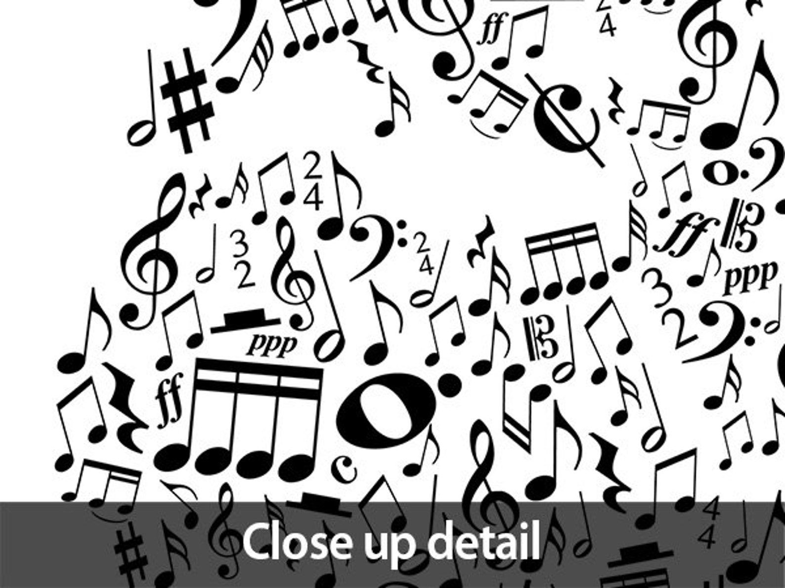 Music Notes Map of the World Map, Art Print 2528 - Etsy