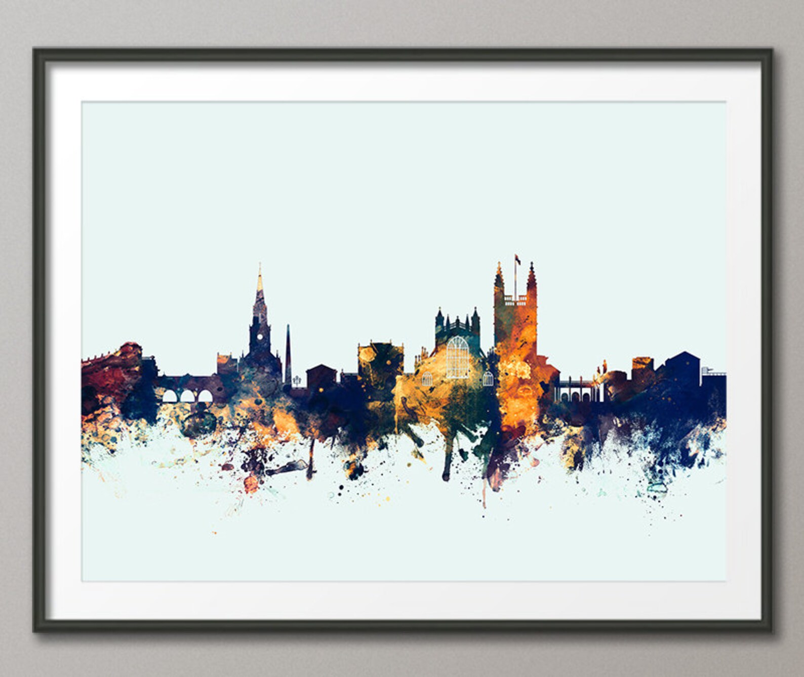 Bath Skyline Bath England Cityscape Art Print 1890 | Etsy