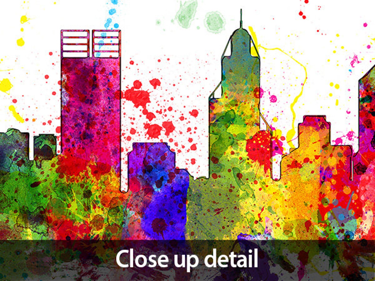 Perth Skyline Perth Australia Cityscape Art Print 1051 - Etsy