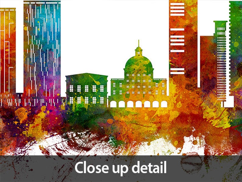 Luanda Skyline Angola Cityscape Painting Art Print Poster CX - Etsy