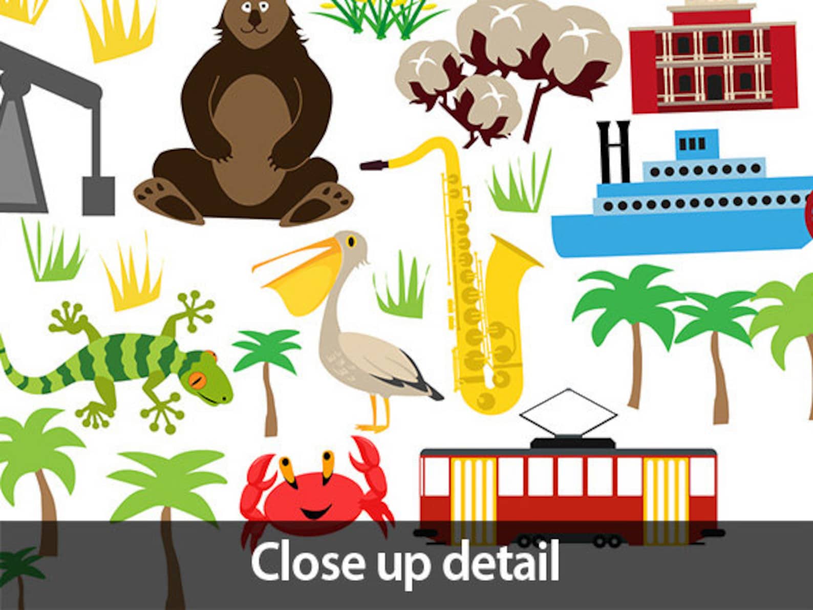 Animal Map of the United States Map for Children and Kids - Etsy UK