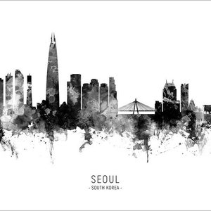 Seoul Skyline, Seoul South Korea Cityscape Art Print Poster 11537 - Etsy