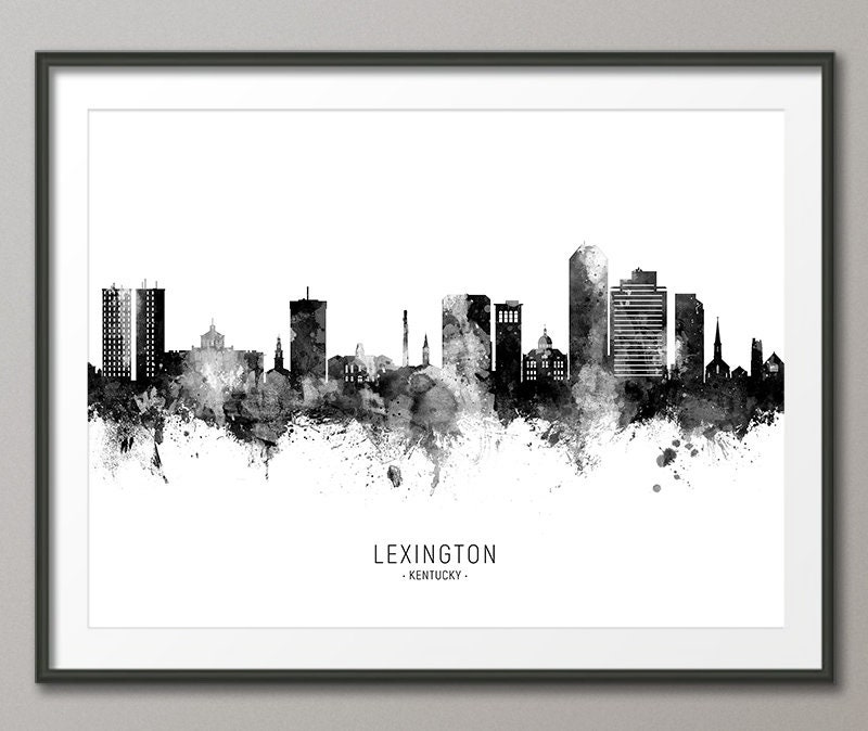 Lexington Skyline Lexington Kentucky Cityscape Art Print - Etsy Australia