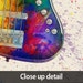 Electric Bass Guitar, Abstract Watercolor Music Instrument Art Print ...