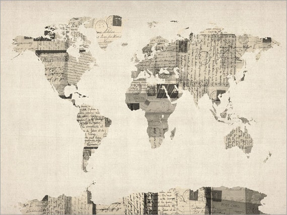 Vintage World Map Tumblr