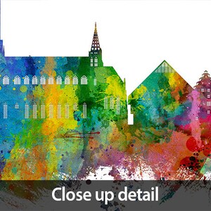 Ulm Skyline Deutschland Cityscape Painting Art Print Poster - Etsy