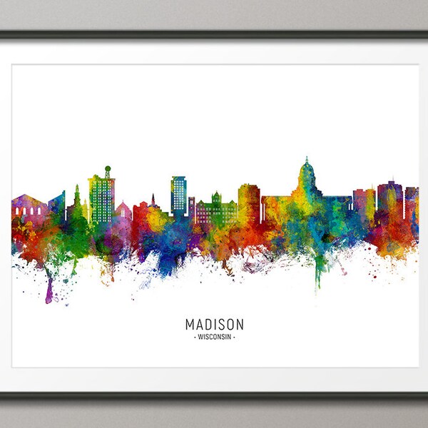 Madison Skyline - Etsy
