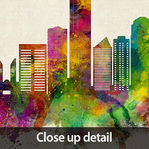 Edmonton Skyline, Edmonton Canada Cityscape Art Print (26990) - Etsy