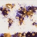 Paint Splashes Map of the World Map, Art Print 194 - Etsy