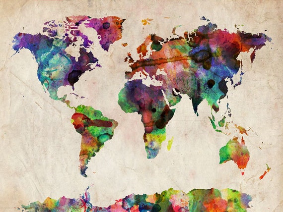 Beautiful World Map Poster