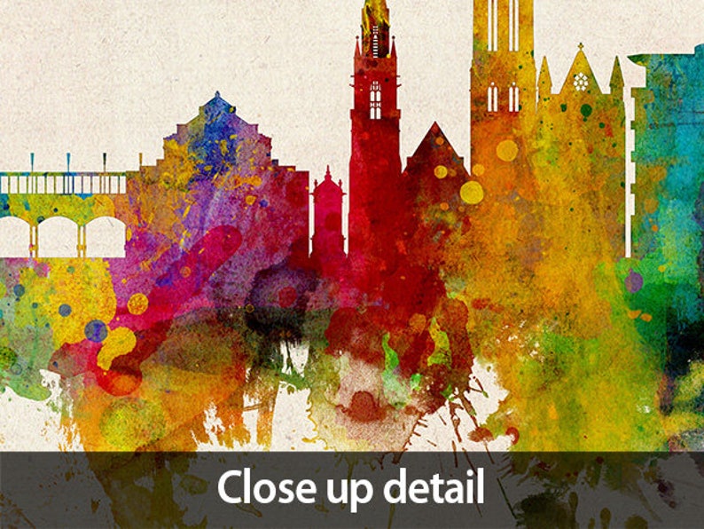 Bournemouth Skyline Bournemouth Dorset Cityscape Art Print | Etsy