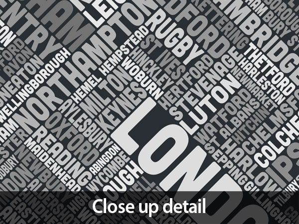 Great Britain UK City Text Map Art Print 304 - Etsy