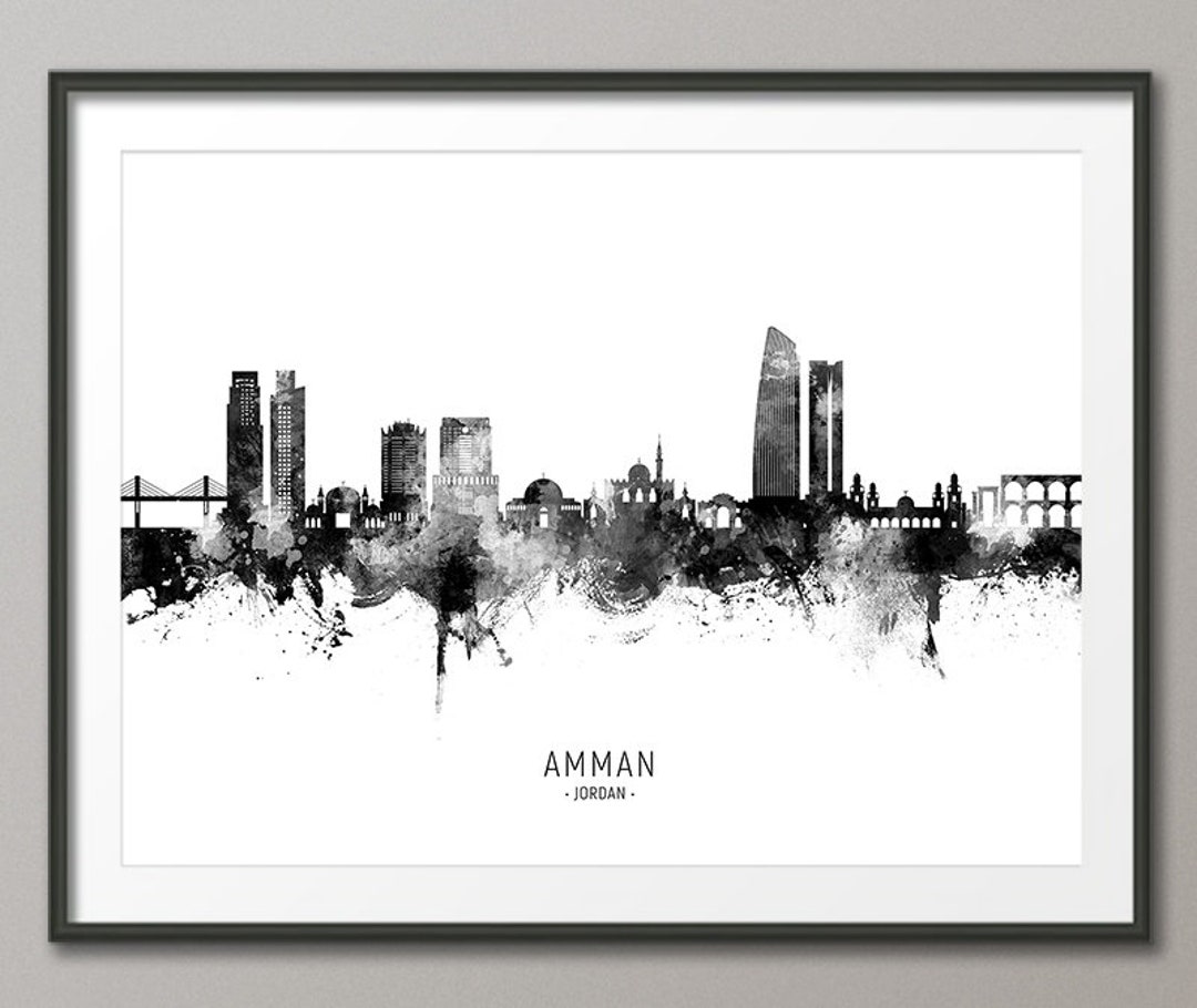Amman Skyline, Amman Jordan Cityscape Art Print Poster 28783 - Etsy UK