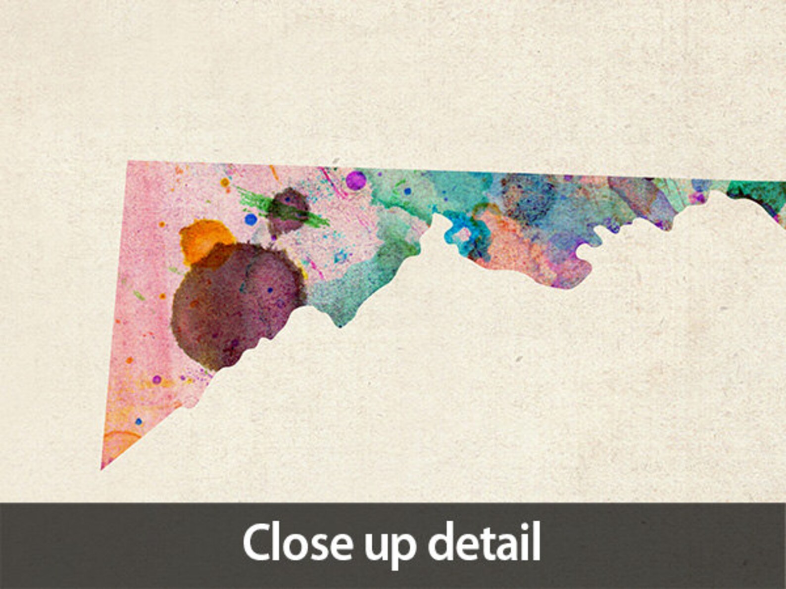 Maryland Watercolor Map USA Art Print 400 - Etsy