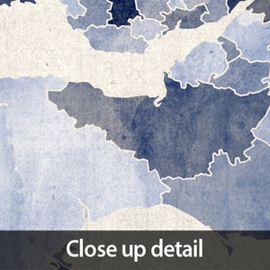 Great Britain UK Watercolor Map, Art Print (621) - Etsy