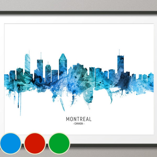 Montreal Skyline Wall Art - Etsy