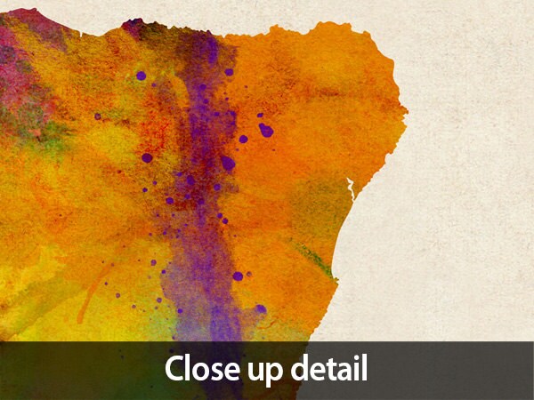 Scotland Watercolor Map Art Print 572 - Etsy