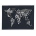 Typographic Text Map of the World Map, Art Print (890) - Etsy