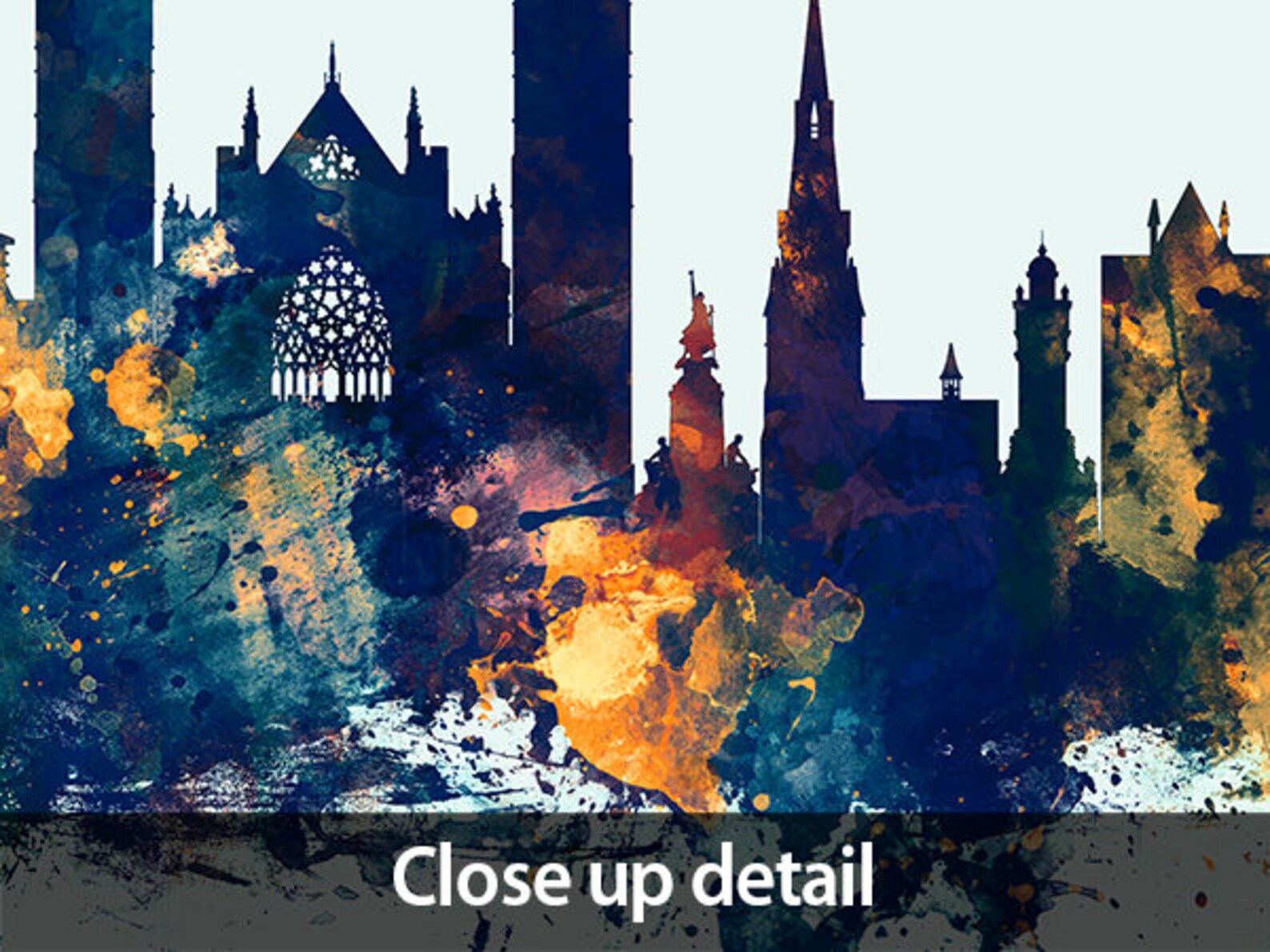 Exeter Skyline Exeter Devon Cityscape Art Print 2770 - Etsy UK