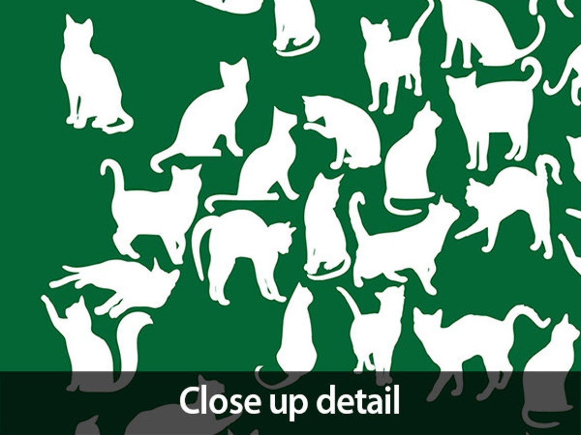 Cats Map of the World Map Art Print 2544 | Etsy