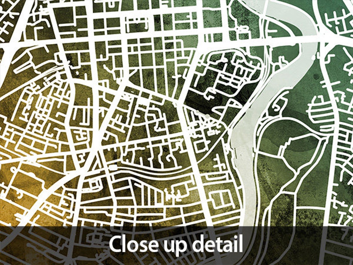 Belfast Map Belfast Northern Ireland City Map Art Print | Etsy