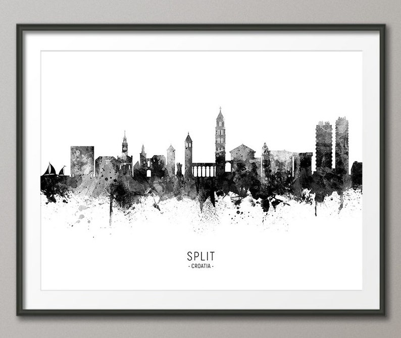 Split Skyline Split Croatia Cityscape Art Print Poster - Etsy