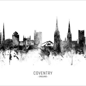 Coventry Skyline, Coventry England Cityscape Art Print Poster 11501 - Etsy