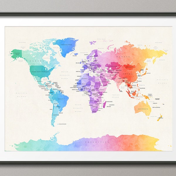 Map of the World - Etsy Ireland