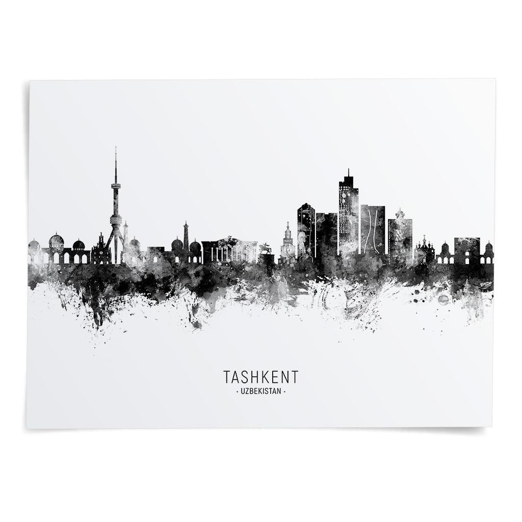 Tashkent Skyline Uzbekistan, Cityscape Painting Art Print Poster CX ...