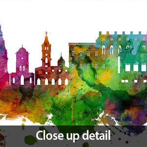 Coimbatore Skyline India, Cityscape Painting Art Print Poster CX 26256 ...