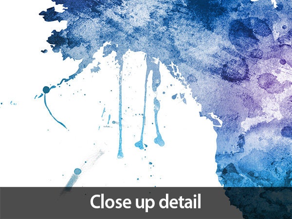 Watercolor Map of the World Map Paint Splashes Map Art Print - Etsy UK