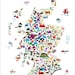 Scotland Animal Map for Children and Kids Scotland Map Art - Etsy UK