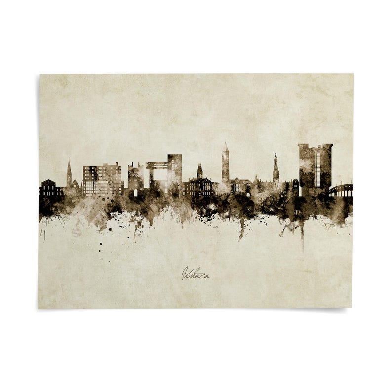 Rotterdam Skyline Netherlands, Cityscape Art Print Poster BX (28300) - Etsy