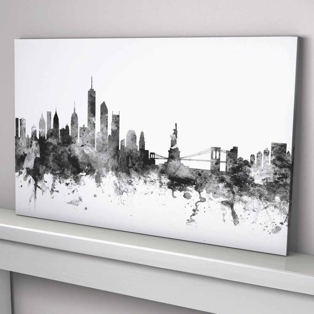 New York Skyline Canvas New York City Cityscape Canvas Art - Etsy