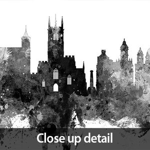 Wolverhampton Skyline, Wolverhampton England Cityscape Art Print Poster ...