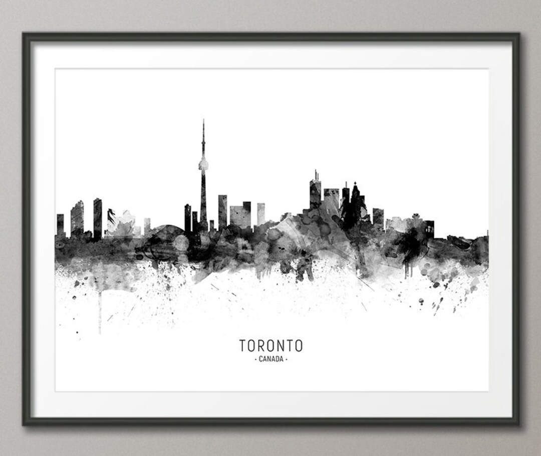 Toronto Skyline Toronto Canada Cityscape Art Print Poster - Etsy Canada