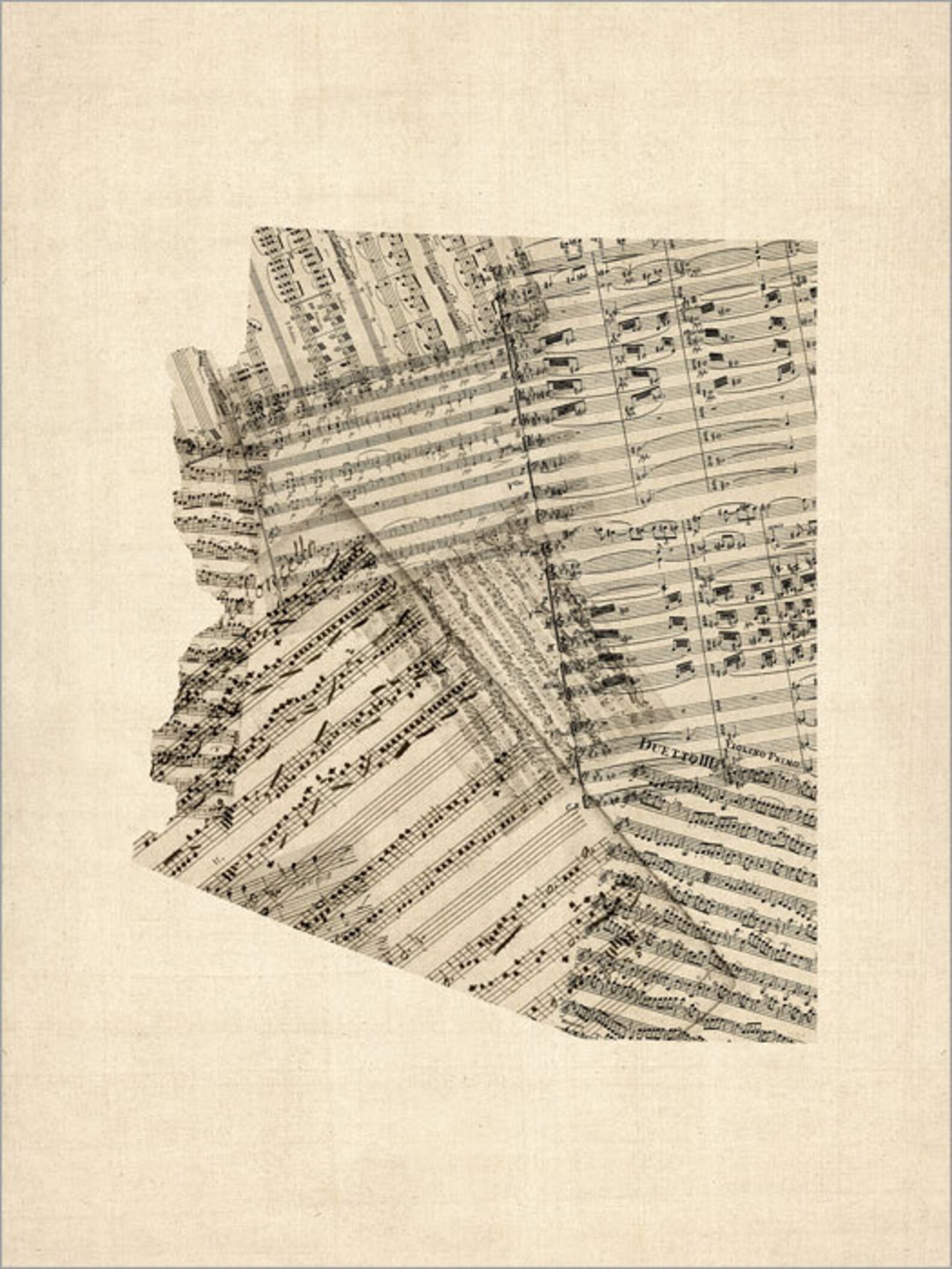 Arizona Map Old Sheet Music Map of Arizona USA Art Print - Etsy