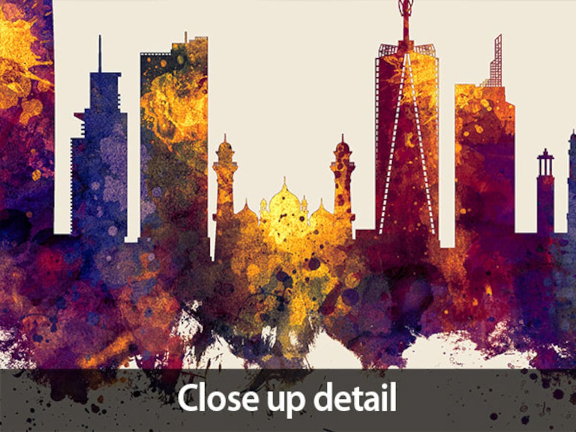 Nairobi Skyline Kenya Cityscape Painting Art Print Poster LS - Etsy UK