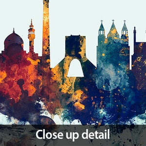 Tehran Cityscape, Tehran Skyline Iran Art Print 2864 - Etsy