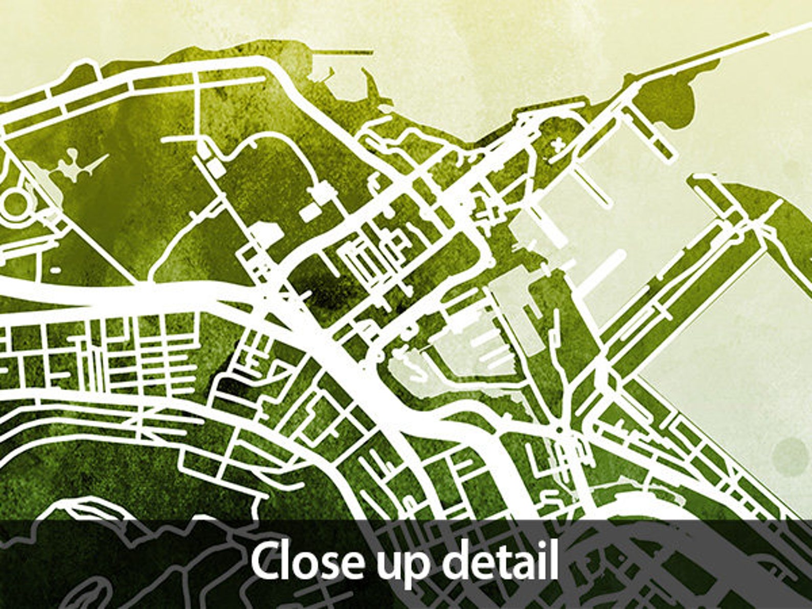 Cape Town Map Cape Town South Africa City Map Art Print | Etsy