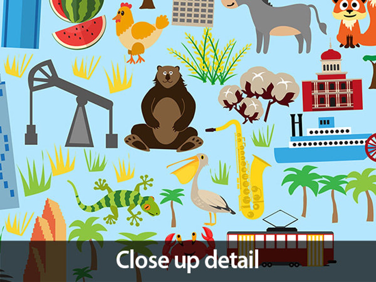 Animal Map of the United States Map for Children and Kids - Etsy UK