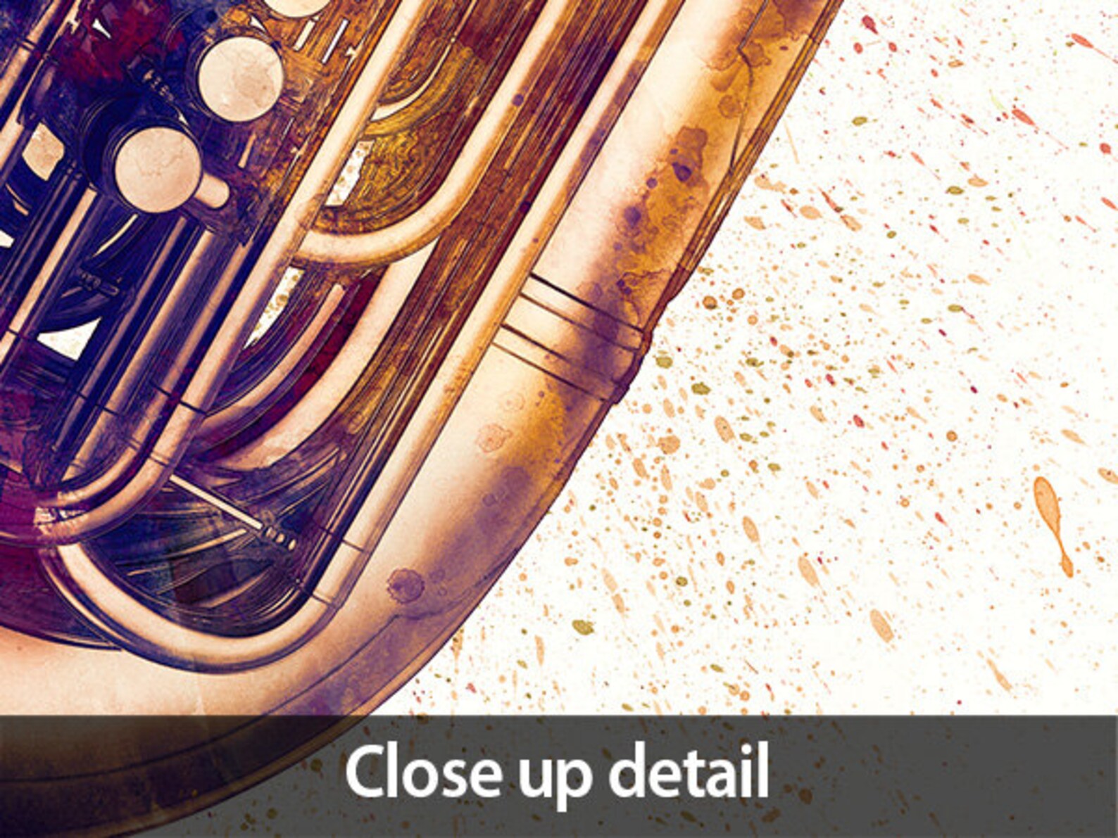 Tuba, Abstract Watercolor Music Instrument Art Print 2496 - Etsy