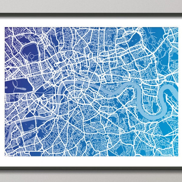London Street Map - Etsy