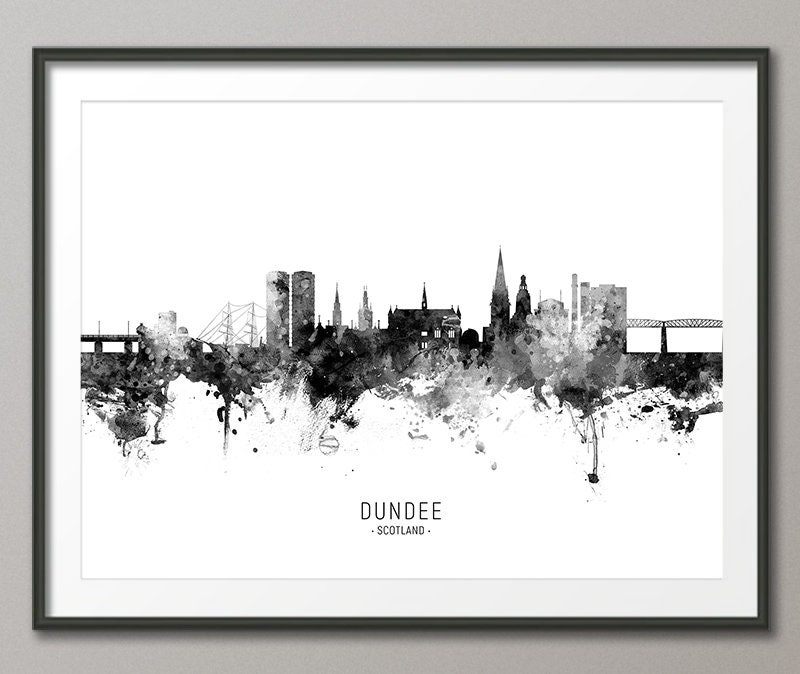 Dundee Skyline Dundee Scotland Cityscape Art Print Poster - Etsy UK
