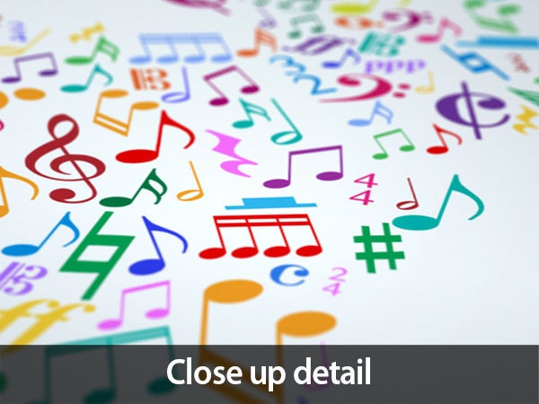 Music Notes Map of the World Map Art Print 21 - Etsy